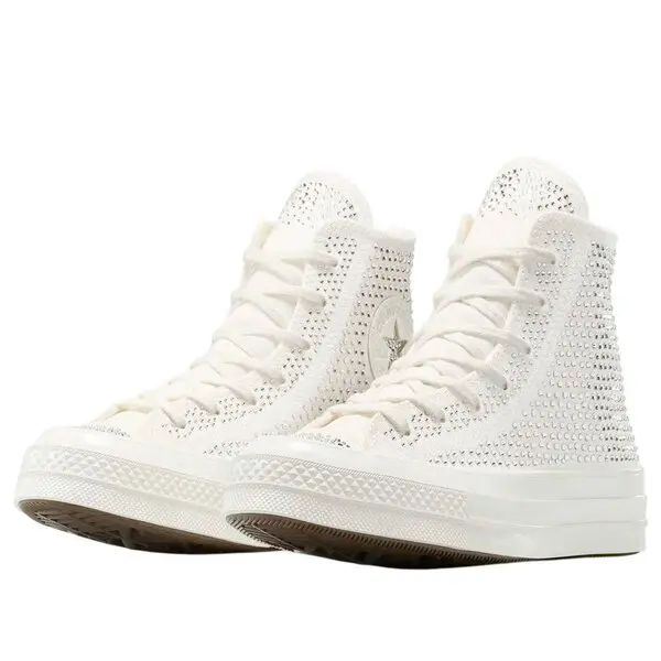 CONVERSE X Swarovski Chuck 70 Hi High Top Sneakers - White