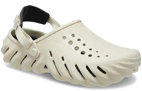 CROCS Echo Clogs - Bone/black/beige