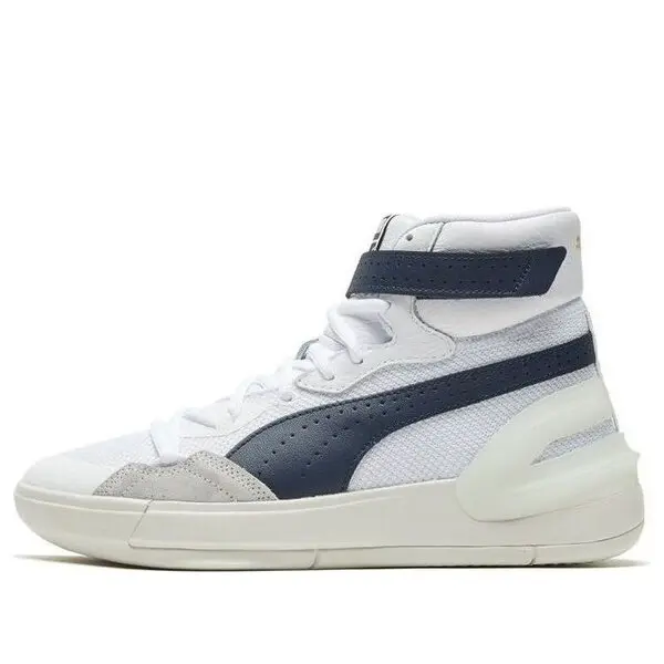 PUMA Sky Modern High Top Athletic Sneakers - White/blue