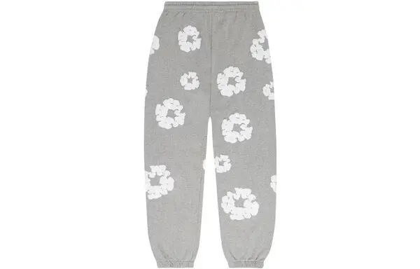 DENIM TEARS Cotton Wreath Sweatpants - Grey/white