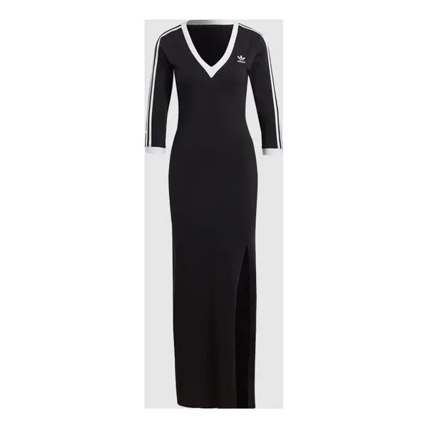 Adidas Adicolor Classics 3-stripes Maxi Dress - Black/white