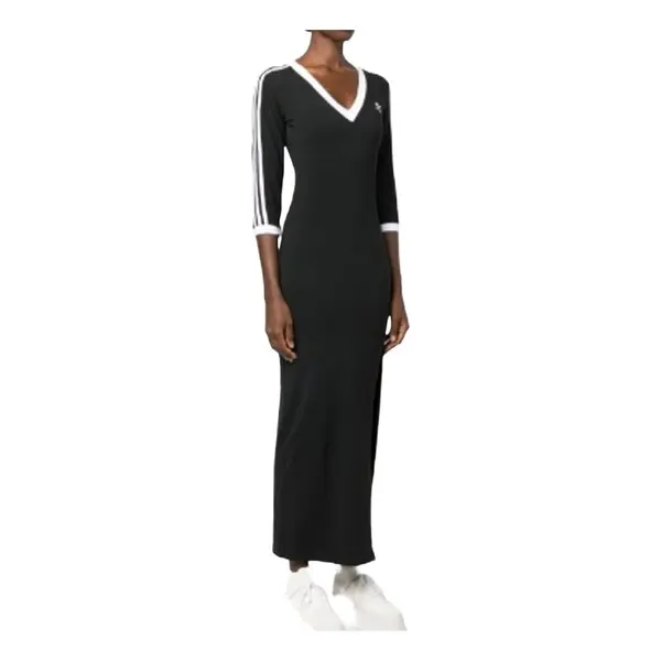 Adidas Adicolor Classics 3-stripes Maxi Dress - Black/white