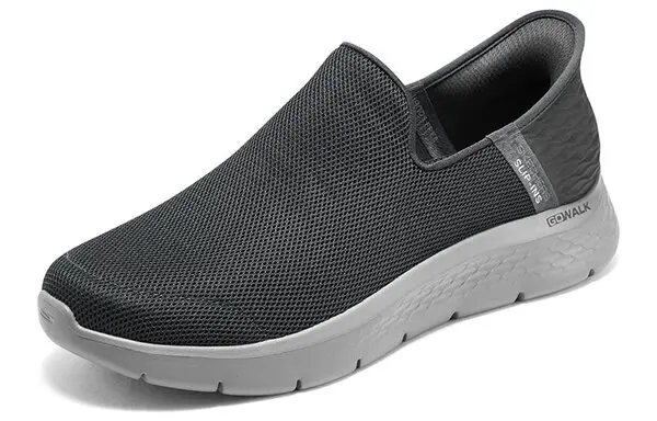 Sketchers Go Walk Slip-ins With Round Toe - Dark Grey
