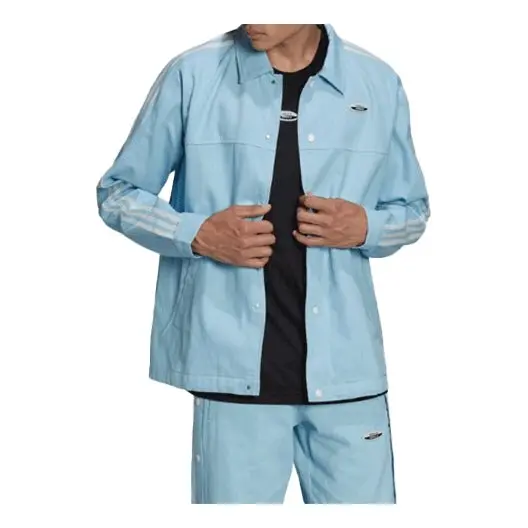 Adidas Originals Side Stripe Lapel Sports Jacket - Multi-color