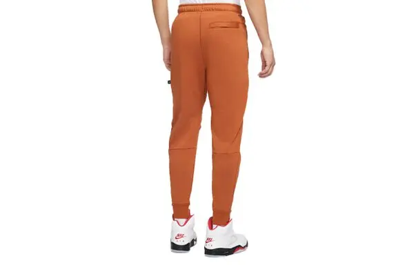 JORDAN Zion Performance Alphabet Embroidered Solid Color Bundle Feet Sports Pants
