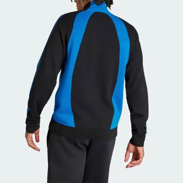Adidas Quarter-zip Jumper - Blue/black