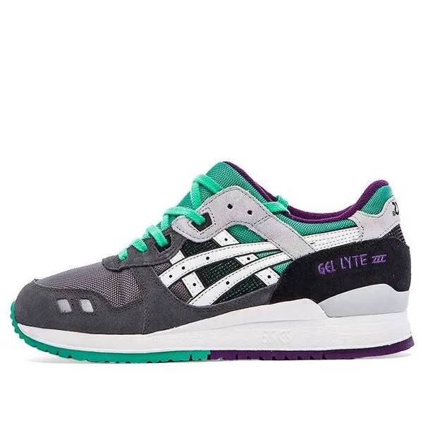 Asics Gel-lyte Iii "grape" Casual Low Top Sneakers - Grey/white
