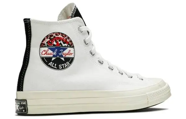 CONVERSE Chuck 70 Hi 'logo Play' White Red Black Sneakers - White/red