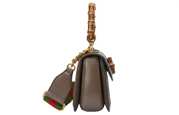 Gucci Bamboo 1947 Jumbo Gg Small Top Handle Bag 'beige Brown