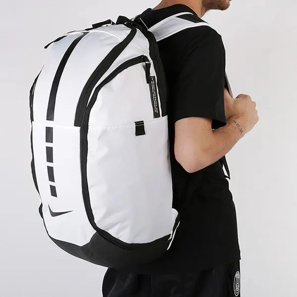 Nike Hoops Elite Pro Backpack - White/black