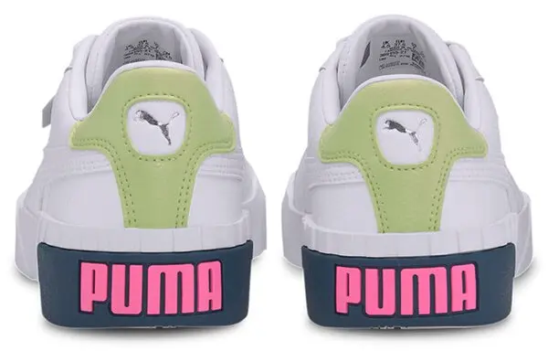 PUMA Cali Low Top Sneakers - White/green
