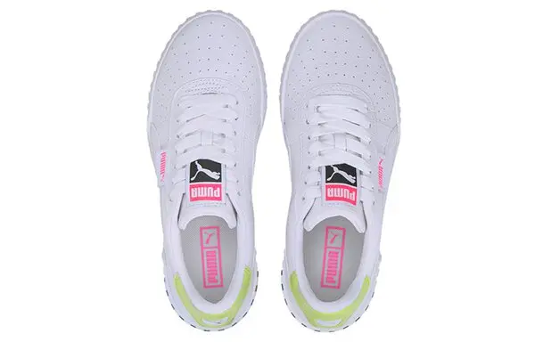 PUMA Cali Low Top Sneakers - White/green