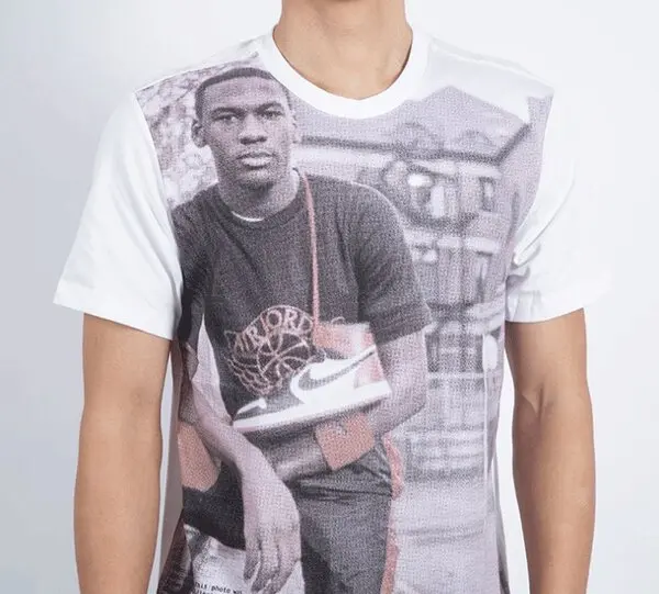 JORDAN 1 Photo Classic Pattern Printing Short Sleeve