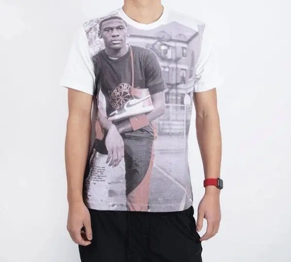 JORDAN 1 Photo Classic Pattern Printing Short Sleeve