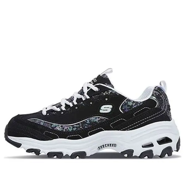Sketchers D'lites Low Top Sneakers - Black