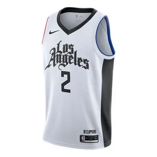 Nike Los Angeles Clippers Leonard #2 Basketball Jersey - White