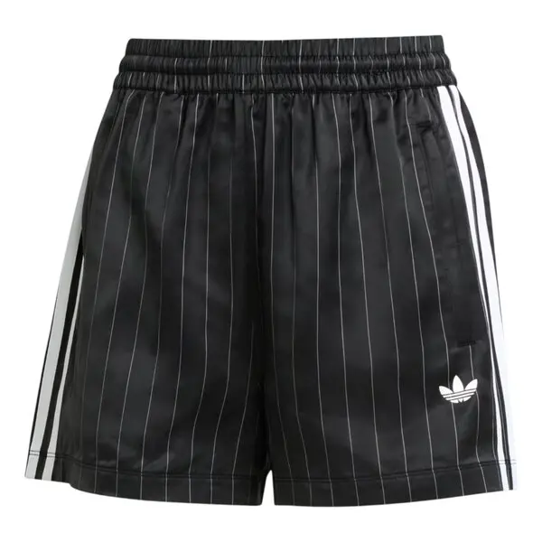 Adidas Pinstripe Satin Shorts