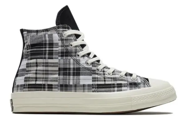 CONVERSE Chuck 70 High Top Sneakers With Checked Pattern - Black/mason/mouse