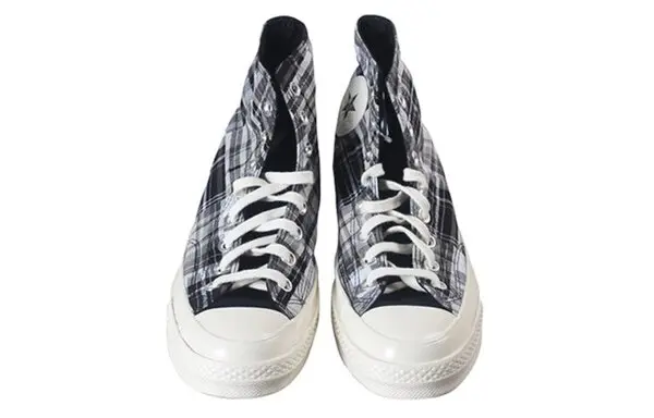 CONVERSE Chuck 70 High Top Sneakers With Checked Pattern - Black/mason/mouse