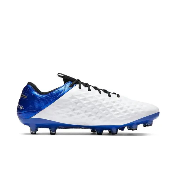 Nike Tiempo Legend 8 Elite Ag-pro Low-top Soccer Shoes - White/blue