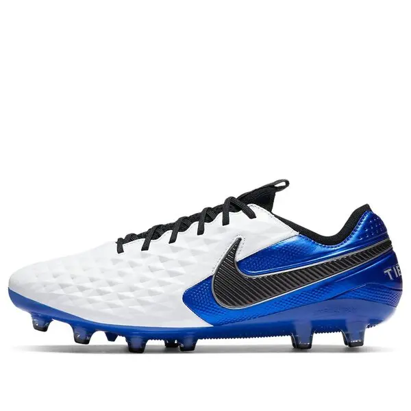 Nike Tiempo Legend Elite Ag-pro Low-top Soccer Shoes - White/blue