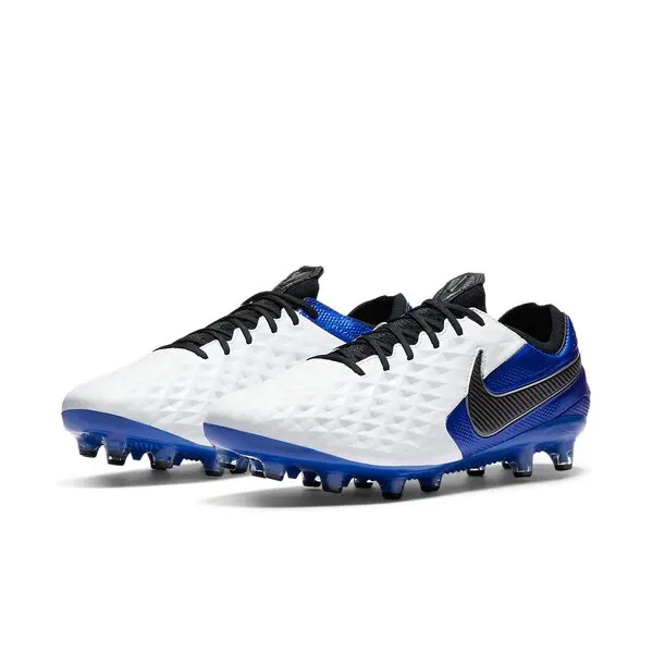 Nike Tiempo Legend Elite Ag-pro Low-top Soccer Shoes - White/blue