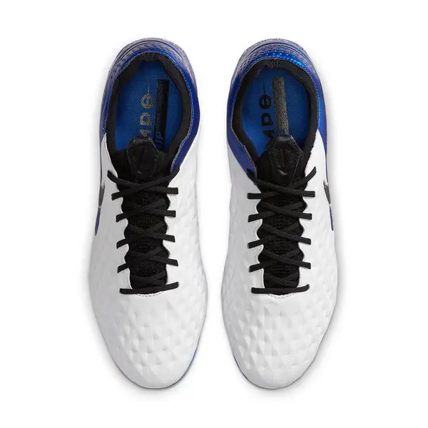 Nike Tiempo Legend Elite Ag-pro Low-top Soccer Shoes - White/blue
