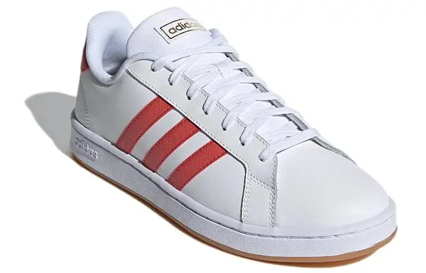 Adidas Grand Court Sneakers - White/red/gold
