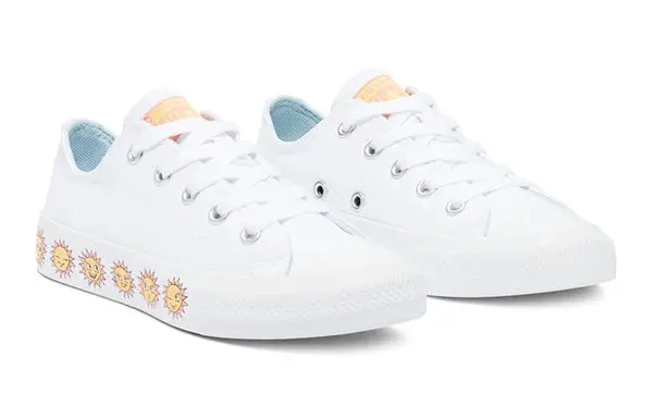 CONVERSE Chuck Taylor All Star Low Top Sneakers - White/yellow