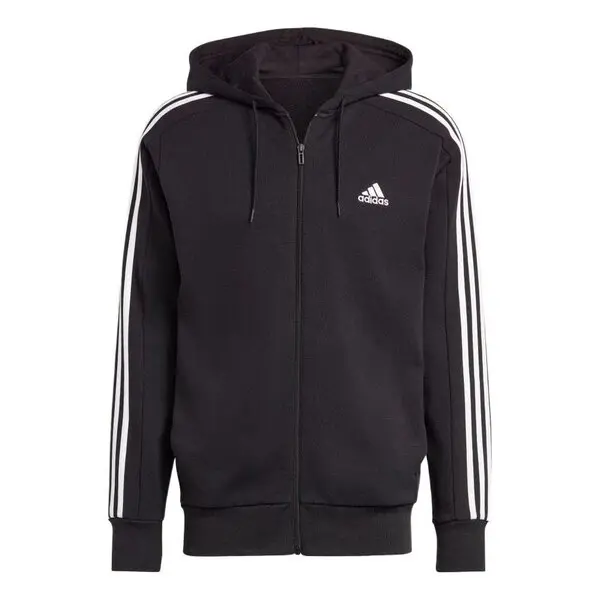 Adidas French Terry 3-stripes Full-zip Hoodie - Default Colorway