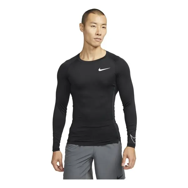 Nike Pro Dri-fit Long Sleeve T-shirt - Black