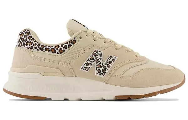 NEW BALANCE 997h Sneakers With Leopard Print Accents - Cream/brown