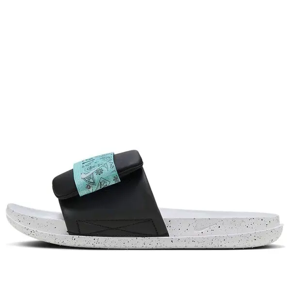 Nike Offcourt Adjust Slide - White/black/mint Green