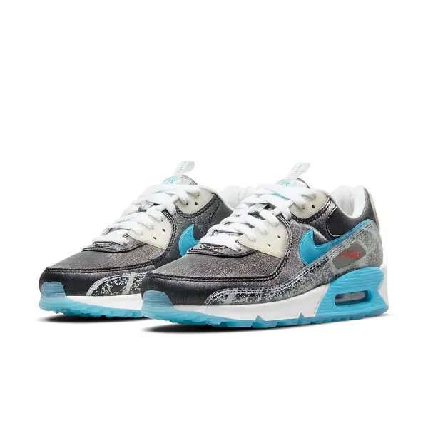 Nike Max 90 Se "rice Ball" Sneakers - Gray/blue/white