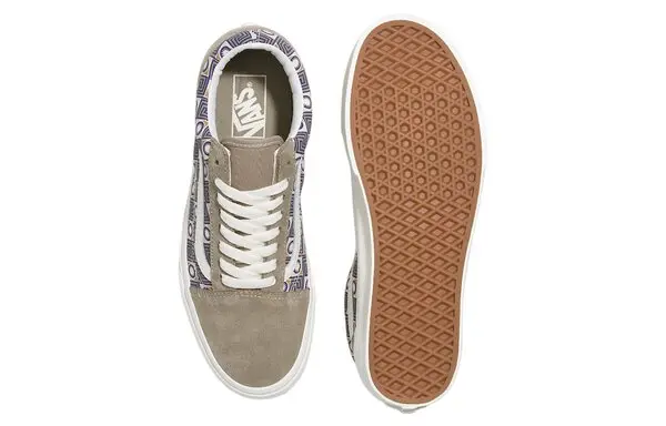 VANS Old Skool Geo Trek Sneakers - Olive/white