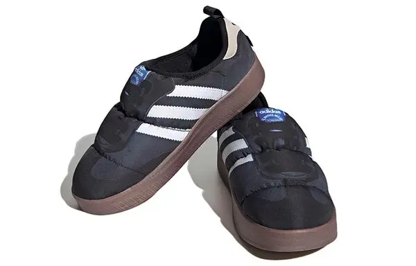 Adidas Puffylette Samba Slip-on Sneakers - Black/white