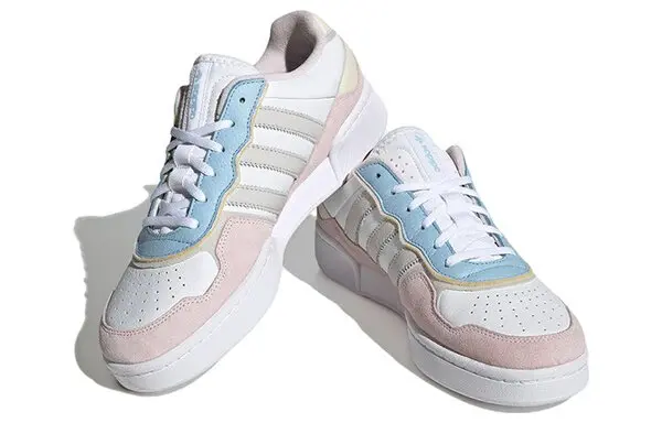Adidas Courtic Low Top Sneakers - White/pink/blue