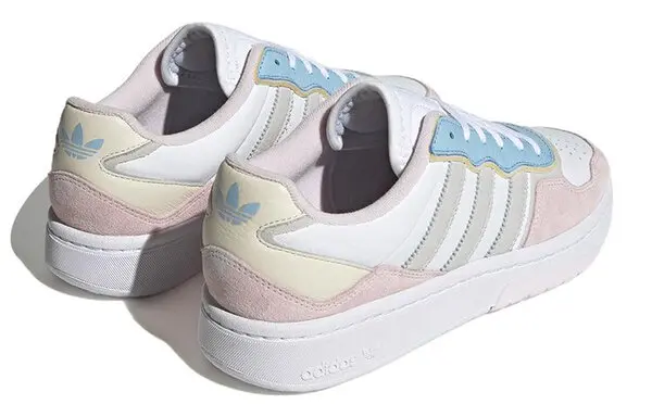 Adidas Courtic Low Top Sneakers - White/pink/blue