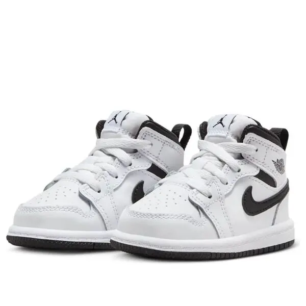 JORDAN 1 Mid 'reverse Panda' Sneakers - White/black