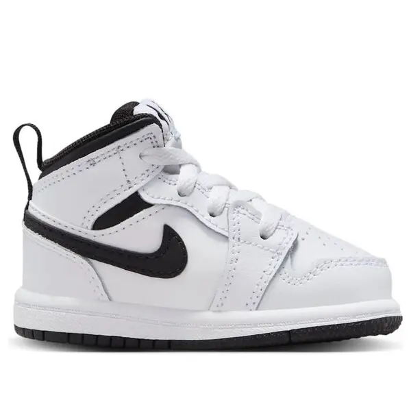 JORDAN 1 Mid 'reverse Panda' Sneakers - White/black