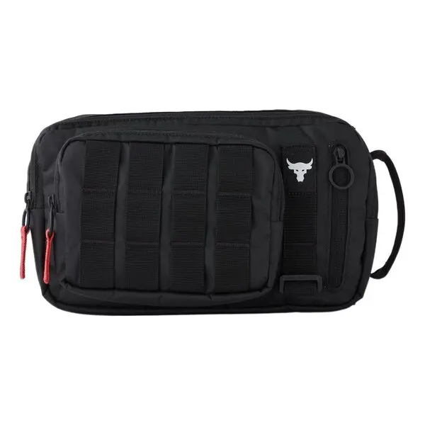 Under Armour Project Rock Waist Bag - Black/white