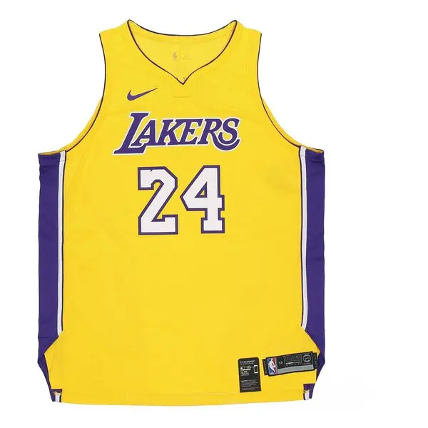 Nike Icon Edition Authentic Nba Jersey Sports Basketball Jersey/vest Au Player Edition Lakers Kobe 24 - Yellow