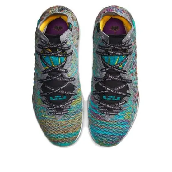 Nike Lebron "i Promise" Basketball Sneakers - Grey/green