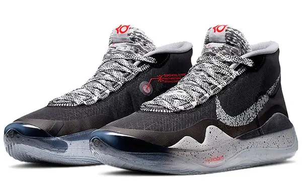 Nike Zoom Kd 12 Ep Basketball Sneakers - Black/wolf Grey/white