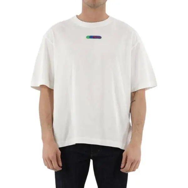 Off-White Back Logo Printing" Short Sleeve T-shirt - Multi-color