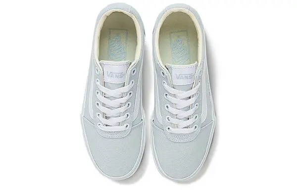 VANS Ward Platform Sneakers - White/blue
