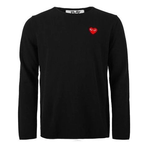 Play Comme Des Garcon Emblem Sweater - Black