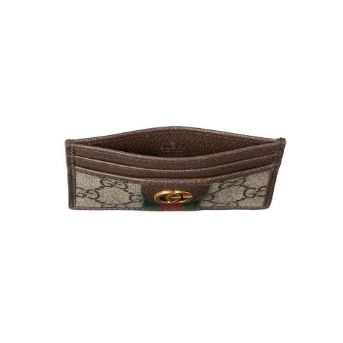 Gucci 26 Ophidia Card Case 'beige Brown - Beige/brown