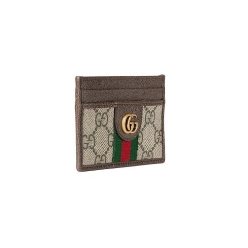 Gucci 26 Ophidia Card Case 'beige Brown - Beige/brown