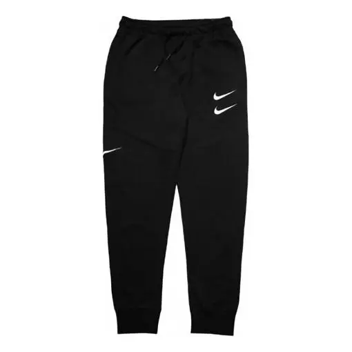 Nike Swoosh Slim Fit Casual Sports Long Pants - Black
